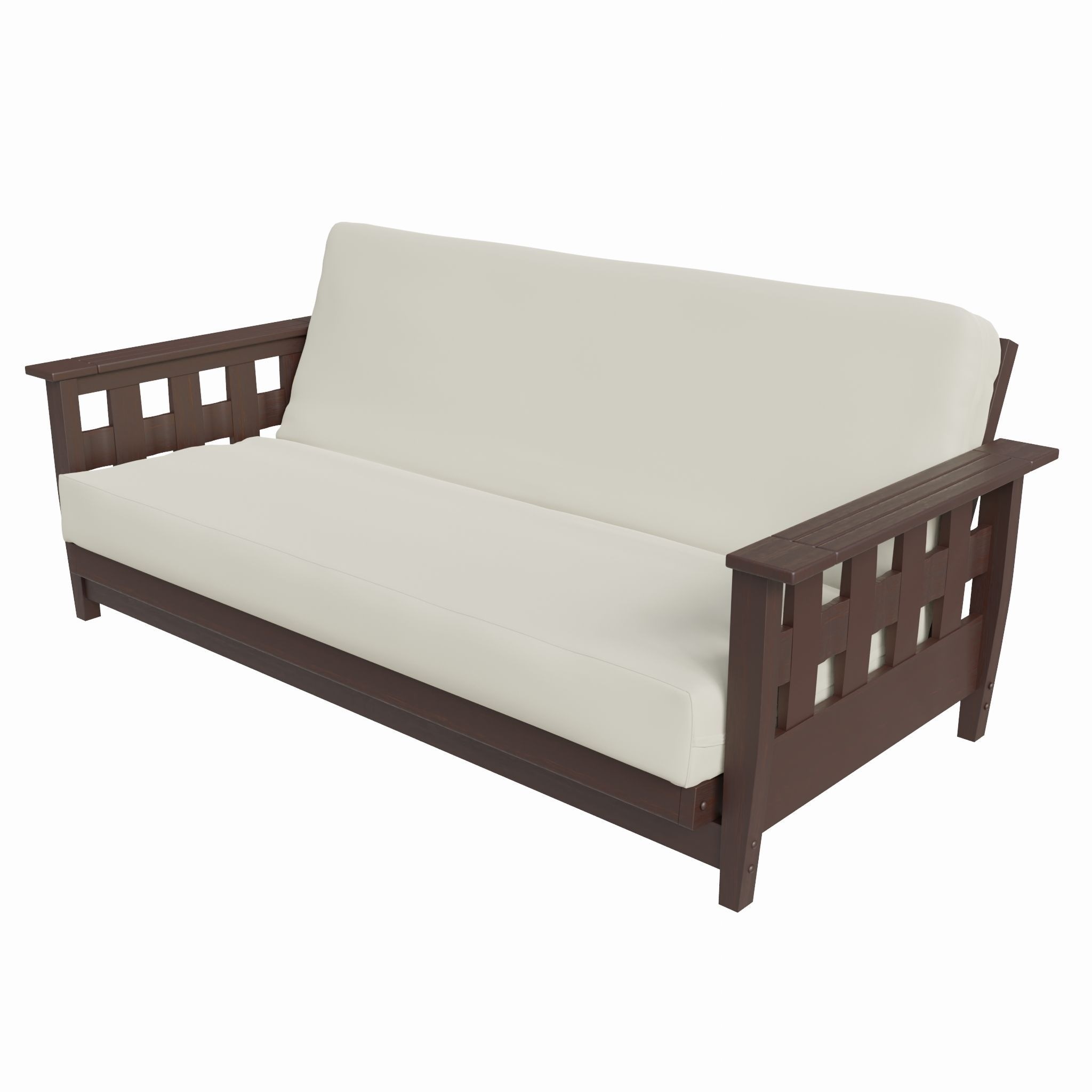 Strata Furniture Lambton Queen Futon Frame Mahogany - Walmart.com