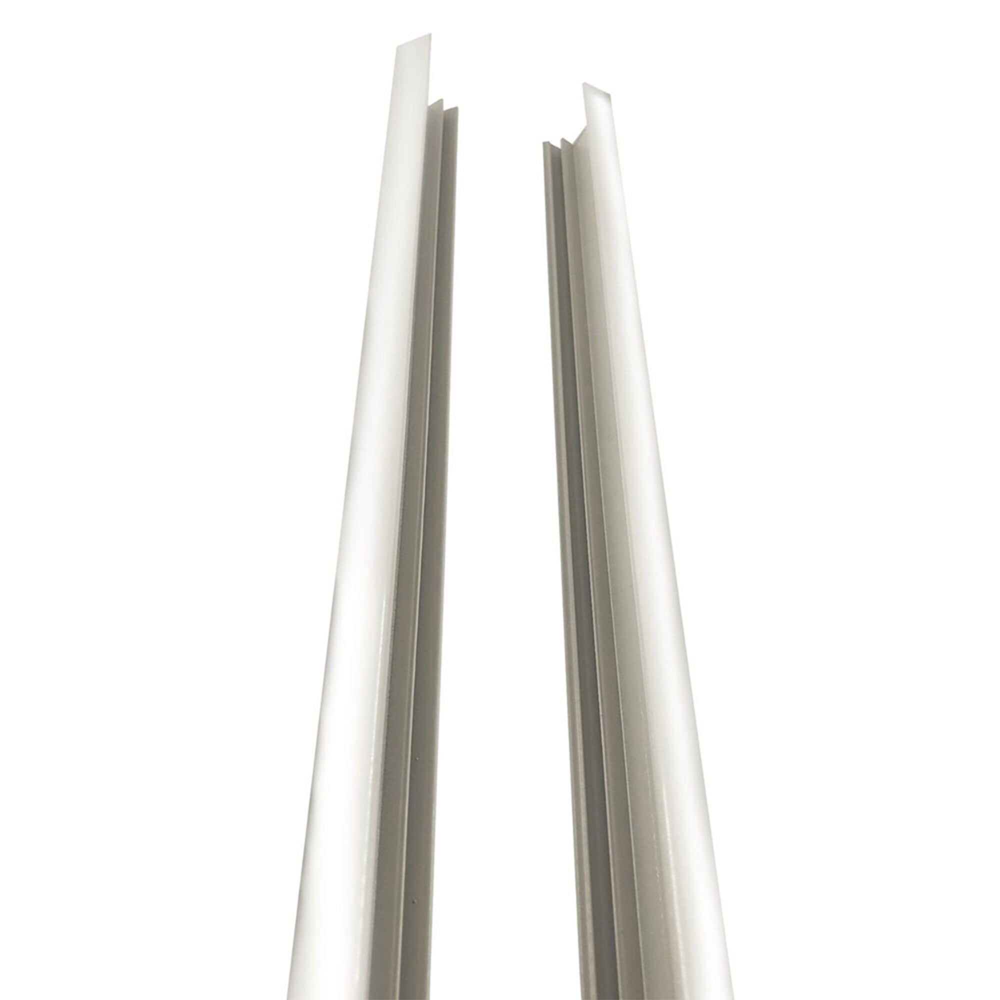 Stratco 6 Foot Quick Screen Aluminum Side Frame Fencing, White (2 Pack ...