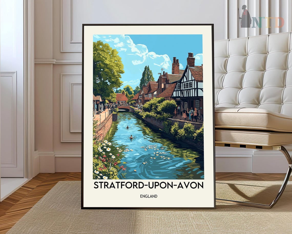 Stratford Upon Avon Travel Poster, Stratford-Upon-Avonstratford-Upon ...