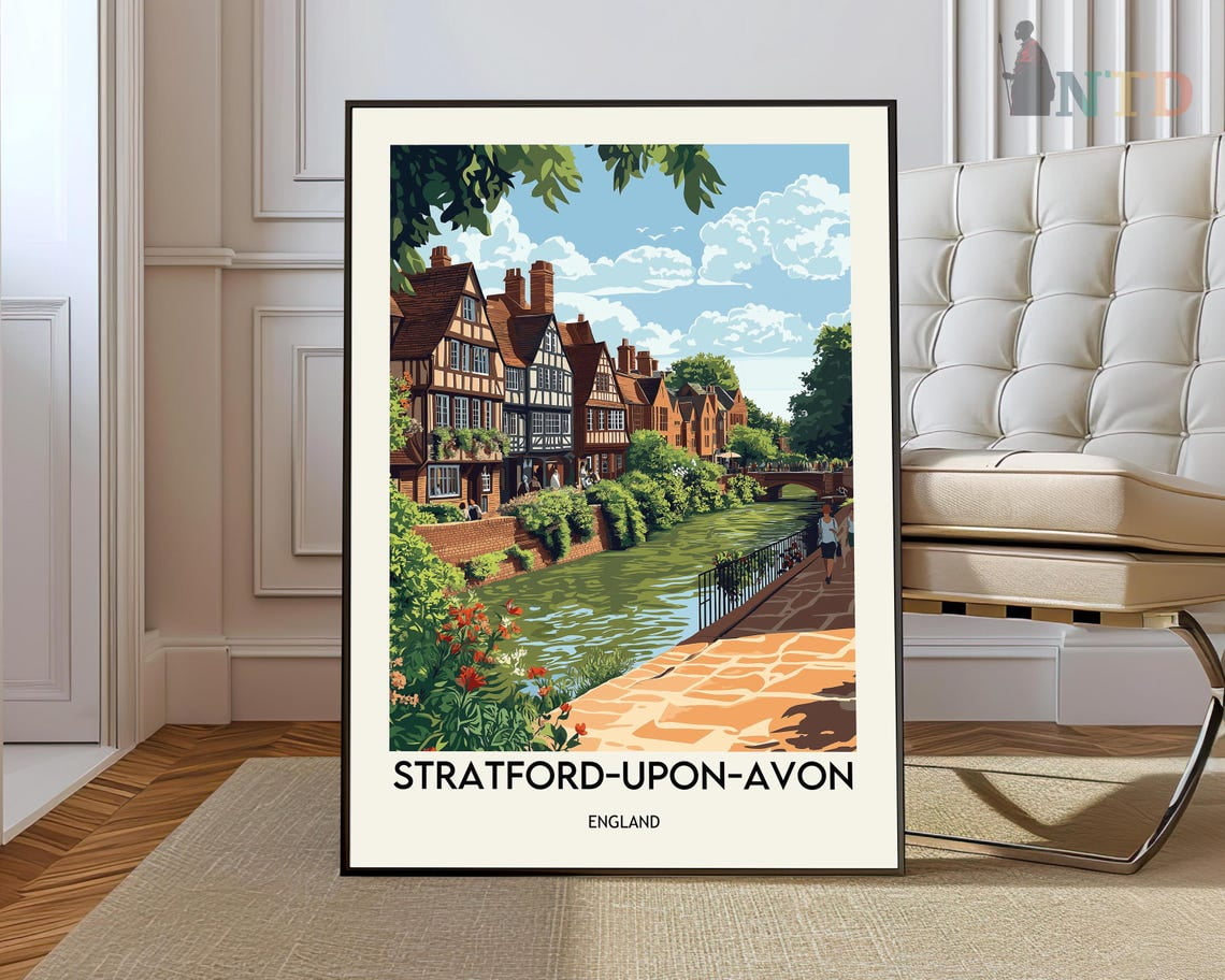 Stratford-upon-Avon England Historic City Wall Art Photo Print ...