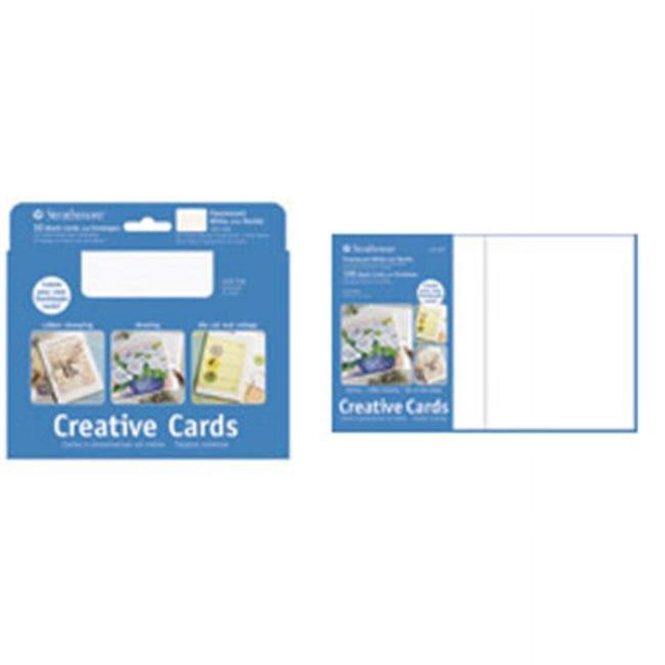 Strathmore 10 Pack Cards & Envelopes Ivory & Deckle - Walmart.com
