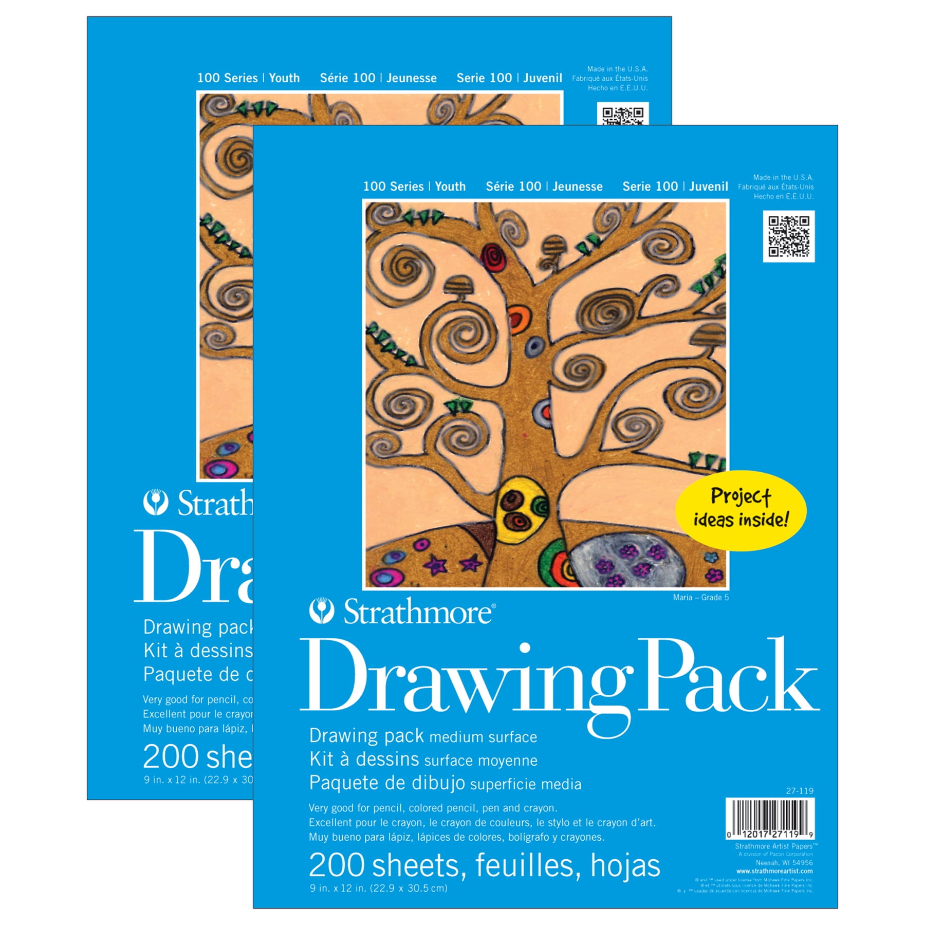 Strathmore 100 Series Drawing Bulk Sheet, 9x12 inch, 200 Sheets Per ...