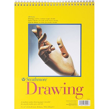 Strathmore Drawing Paper Pad, 400 Series, Smooth Surface, 9in x 12in ...