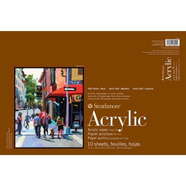 Strathmore Acrylic Paper Pad, 400 Series, 9in x 12in - Walmart.com