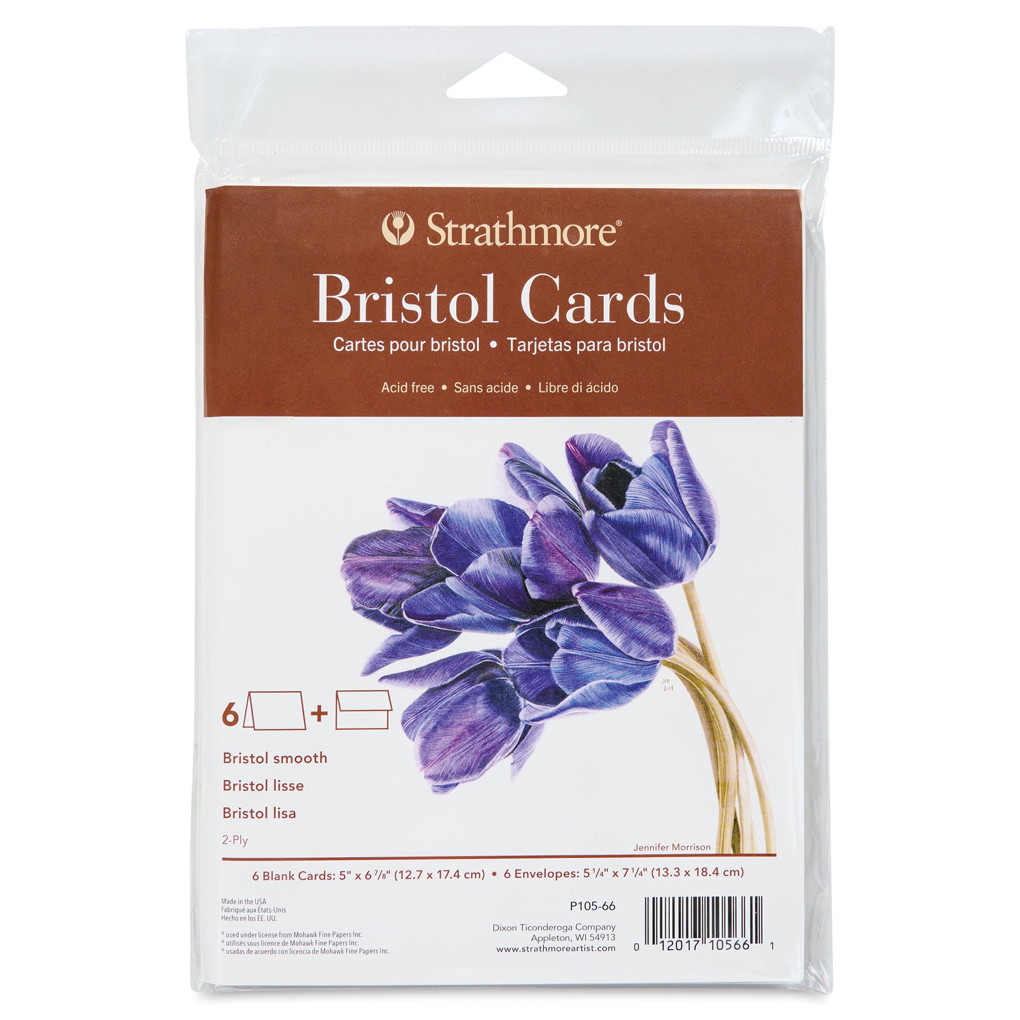Strathmore 400 Series Bristol Cards and Envelopes - Full Size, 5" x 6-7 ...