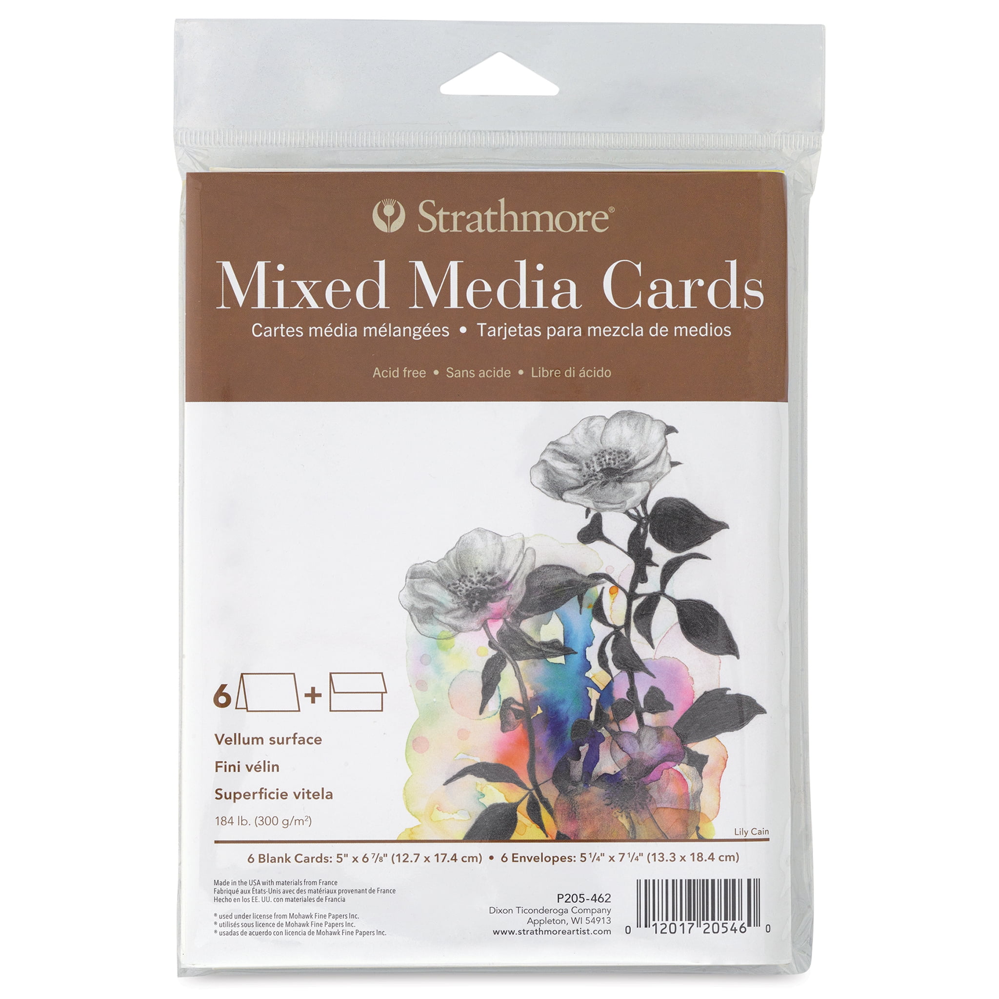 Strathmore 400 Series Mixed Media Cards and Envelopes - Full Size, 5" x ...