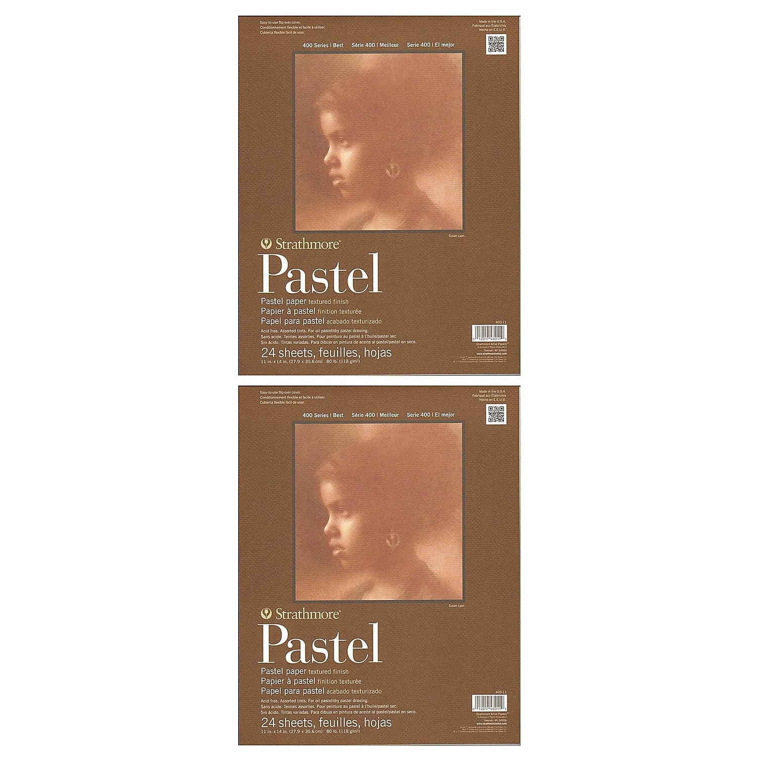 Strathmore 400 Series Pastel Sketch Pad 2/Pack (79889-PK2) - Walmart.com