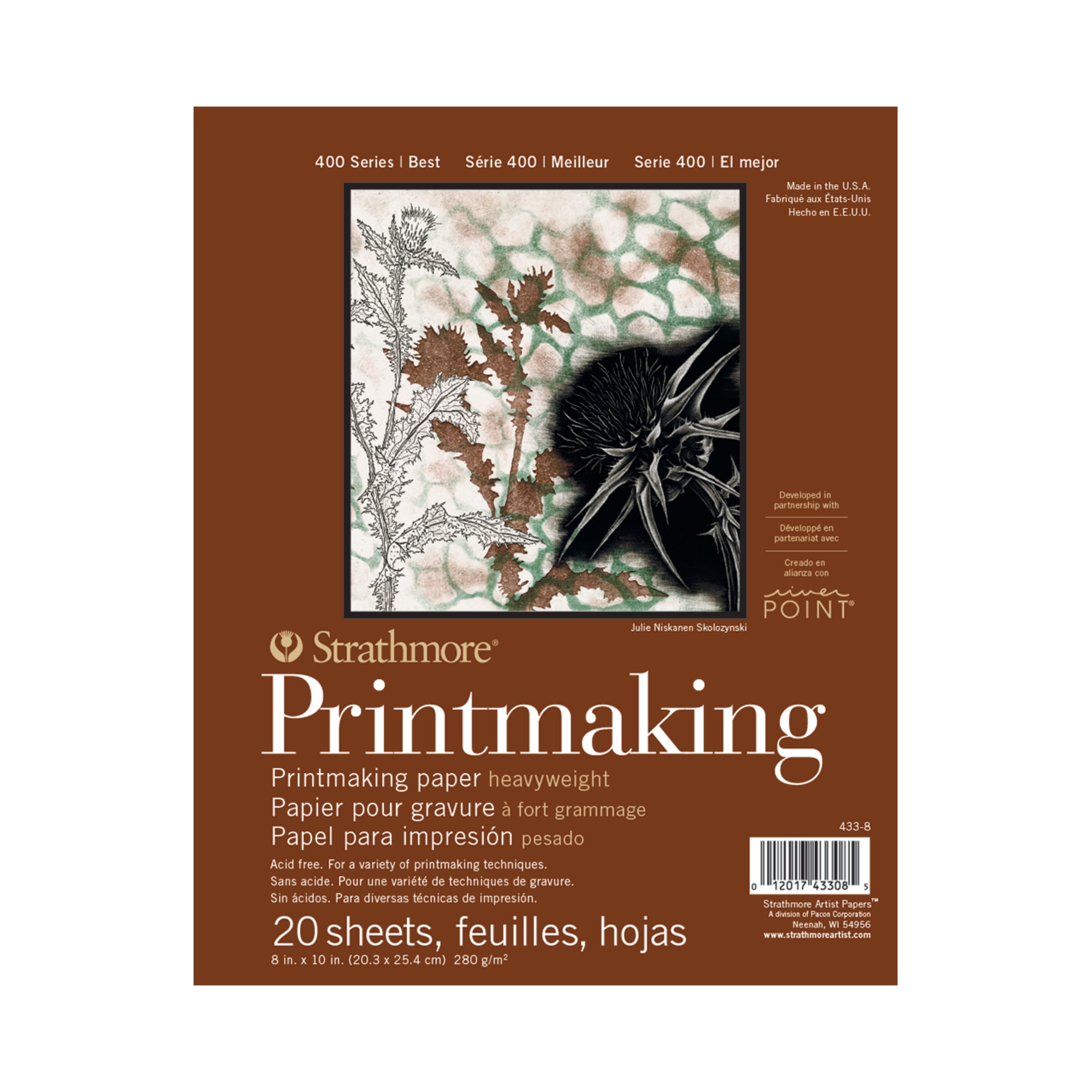 Strathmore Printmaking Heavy-Weight Pad, 400 Series, 8in x 10in 20 ...