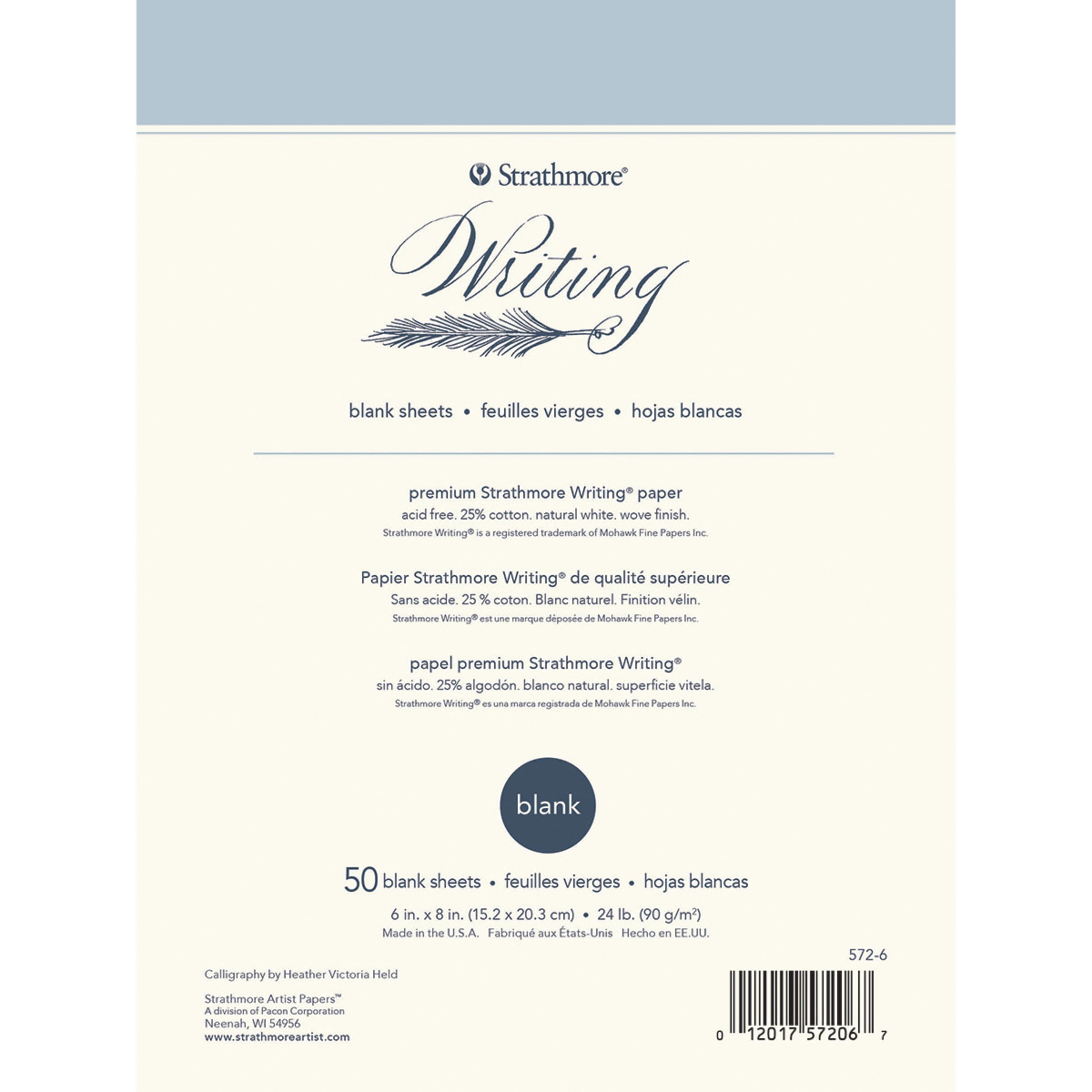 Strathmore 6" x 8" Blank Stationery Pad - Walmart Business Supplies