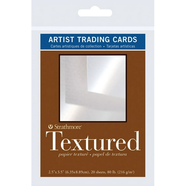 Strathmore Artist Trading Card Pack, Textured Paper, 20 Sheets/Pkg ...