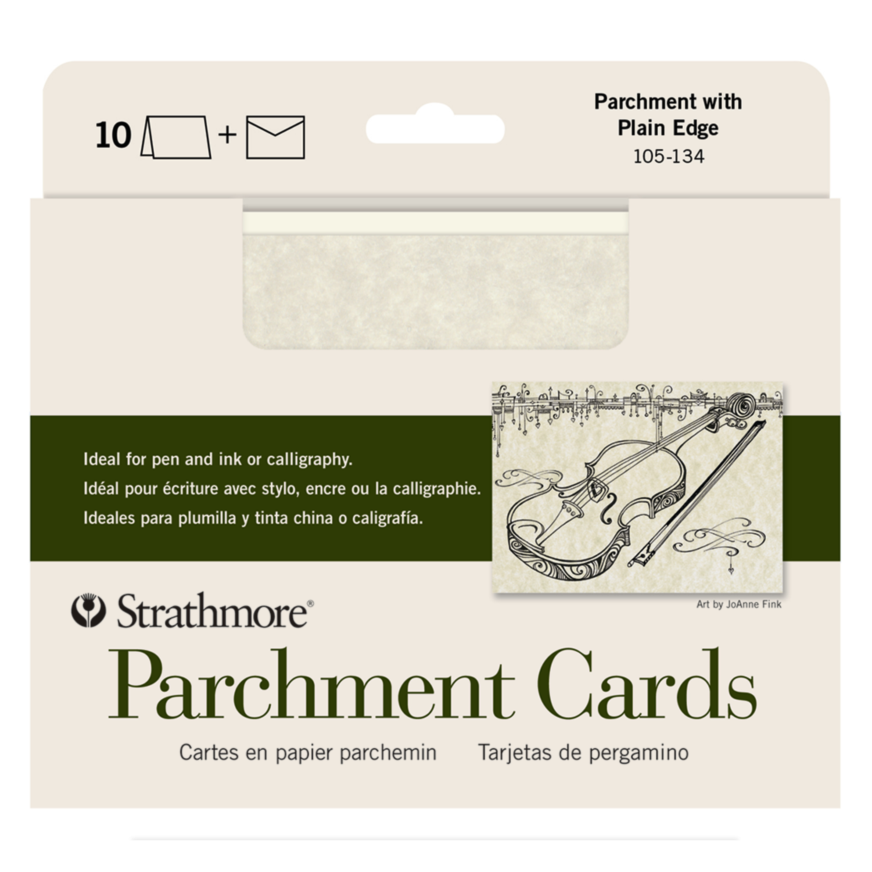 Strathmore Creative Cards, Full Size, Parchment 10/Pkg. - Walmart.com