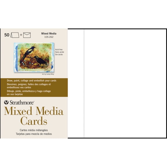 Strathmore Creative Cards, Full Size, White, 50/Pkg. - Walmart.com