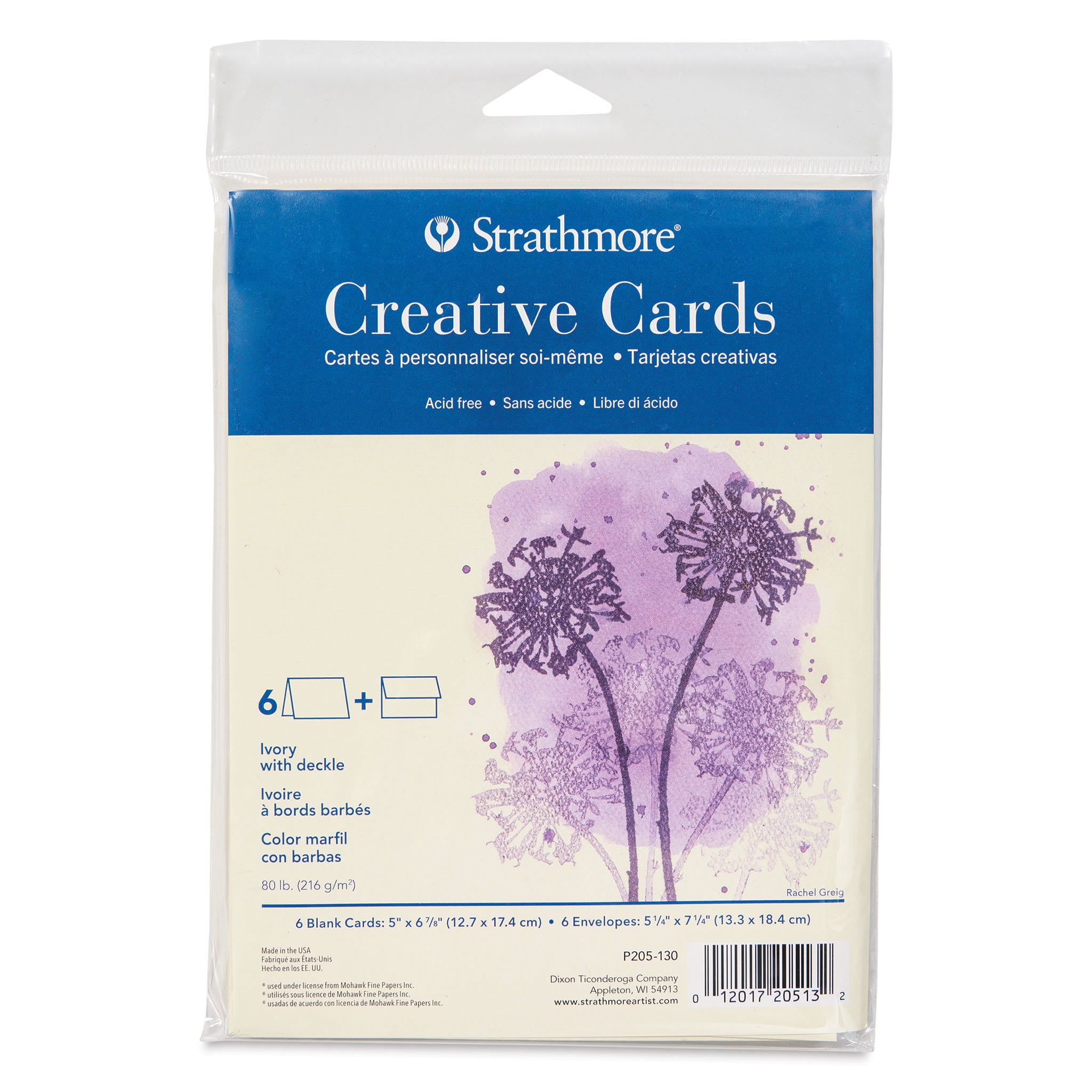 Strathmore Creative Cards and Envelopes - Announcement Size, Ivory with ...