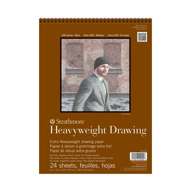 Strathmore Drawing Paper Pad, 400 Series, 24 Sheets, 9in x 12in ...