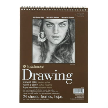 Strathmore Drawing Paper Pad, 400 Series, Medium Surface, 8" x 10 ...
