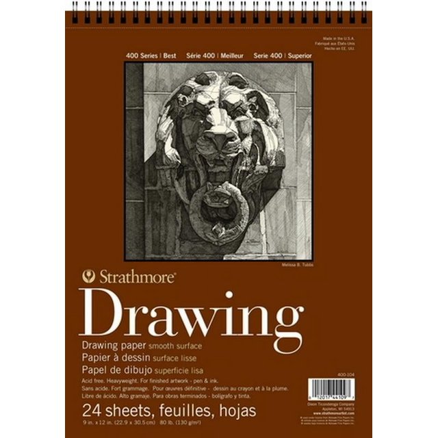 Strathmore Drawing Paper Pad, 400 Series, Smooth Surface, 11" x 14 ...