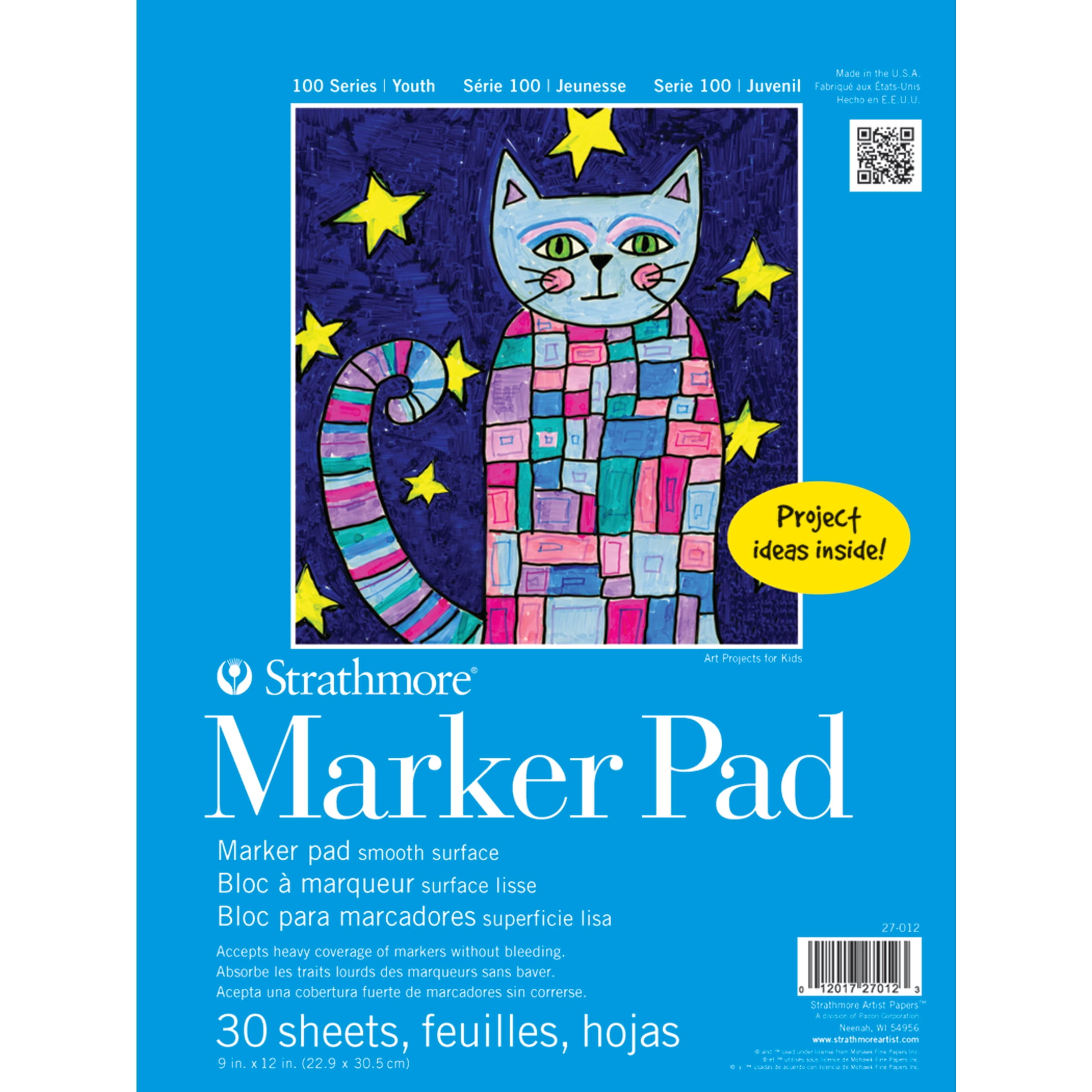 Strathmore Kids Marker Paper Pad, 9 in x 12 in, 30 sheets - Walmart.com