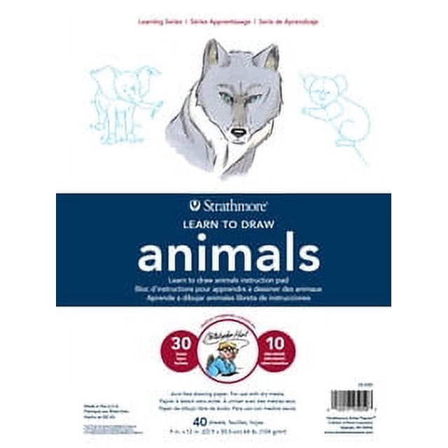 Strathmore Learning Series Drawing Pad, 9in x 12in, Learn to Draw ...