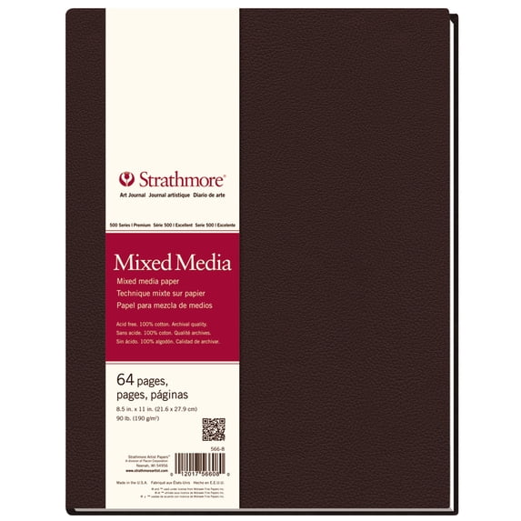 Strathmore, Mixed Media Hard-Bound Art Journal, 8.5"x11" 500 Series ...