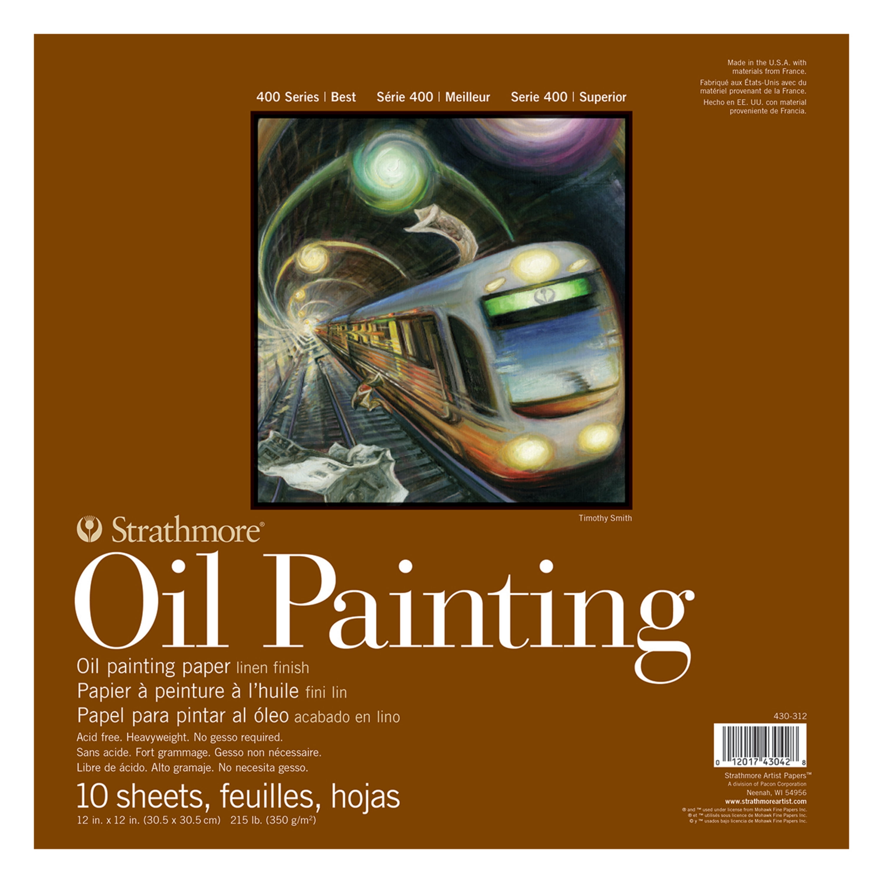Strathmore Oil Painting Paper Pad, 400 Series, 12" x 12" - Walmart.com