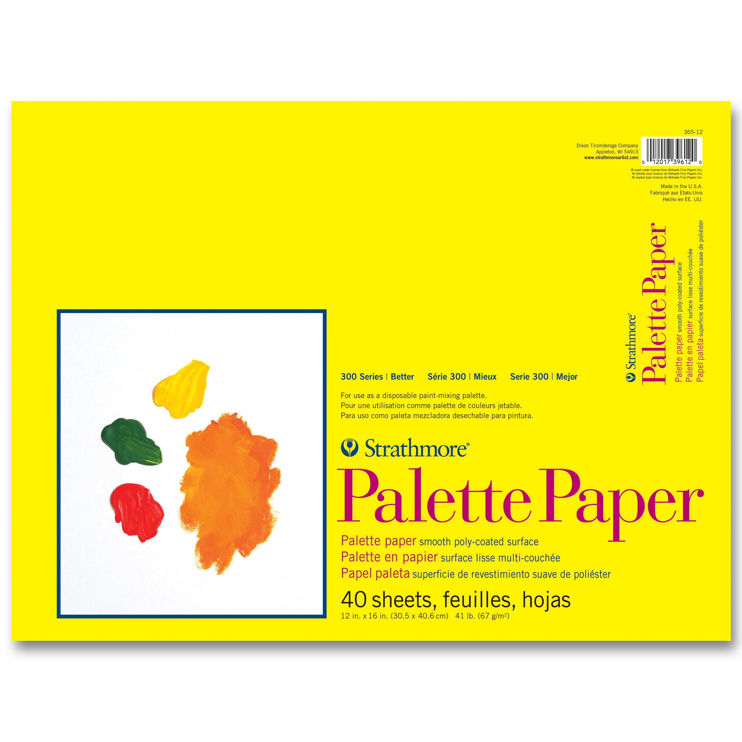 Strathmore 300 Series Paper Palette, 12 X 16 in, Pack of 40 - Walmart.com