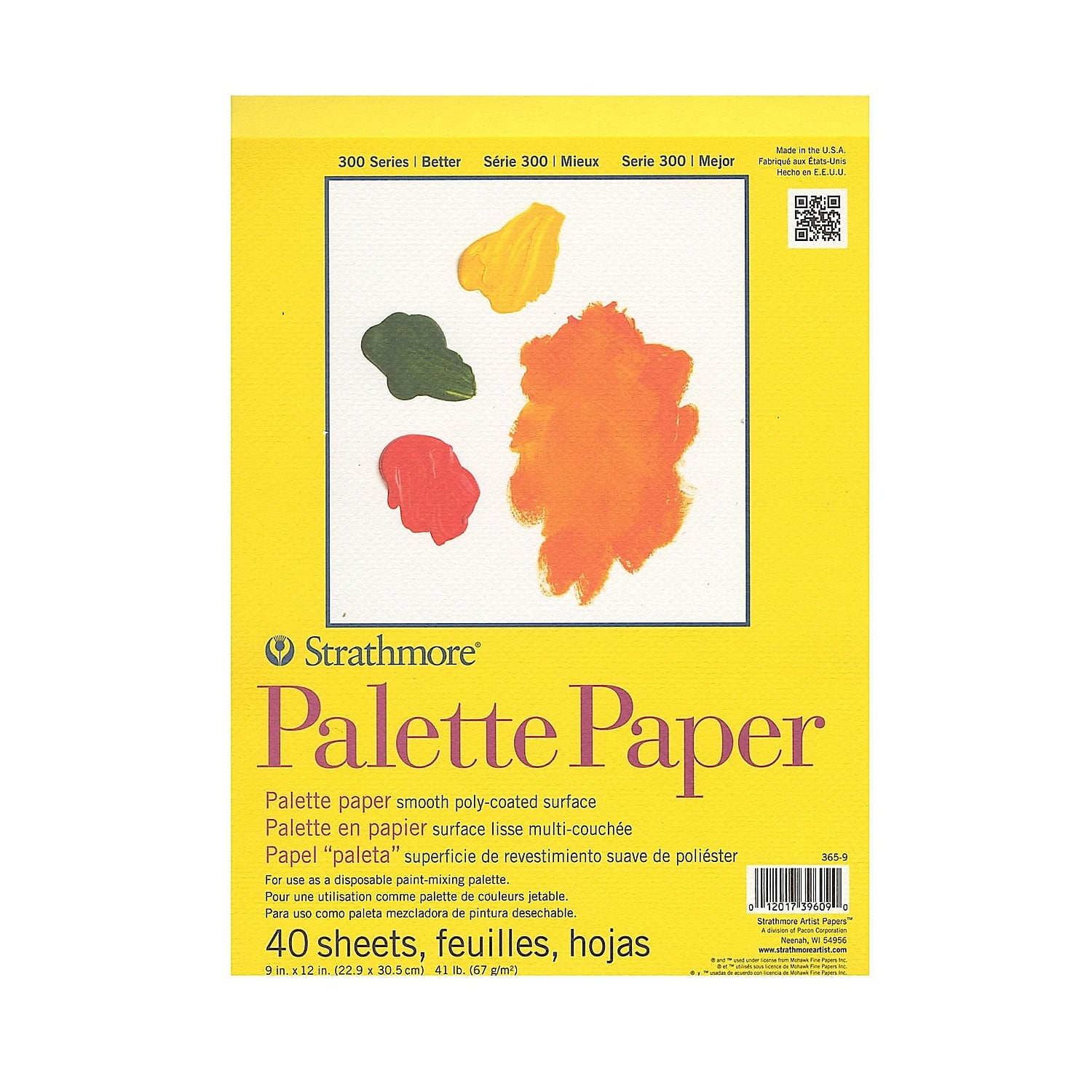 Strathmore Paper Palette Pad 9 In. X 12 In. [Pack Of 2] (2PK-365-9-1 ...