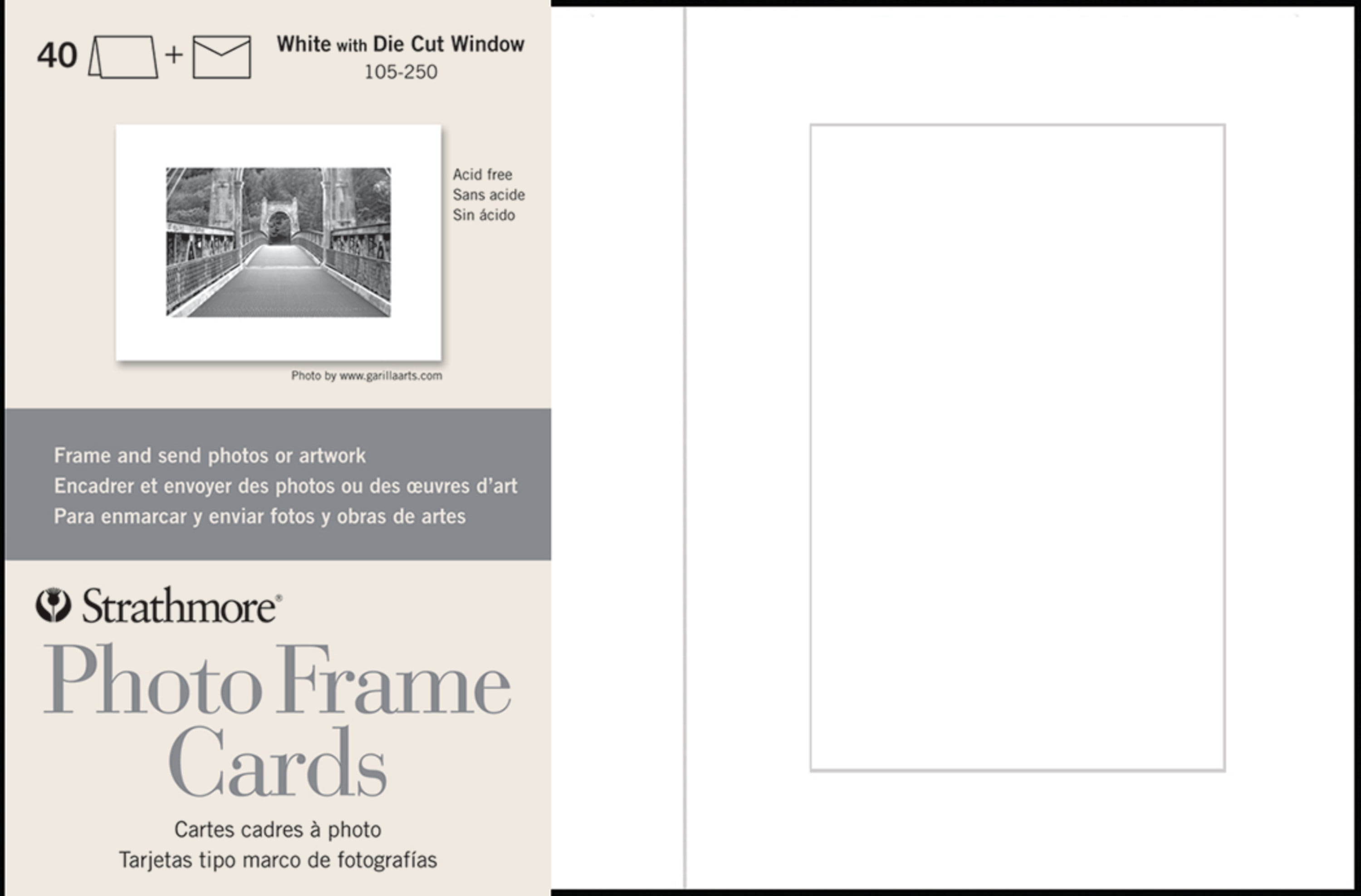 Strathmore Photo Frame Cards, 5" x 7", White, 40/Pkg. - Walmart.com
