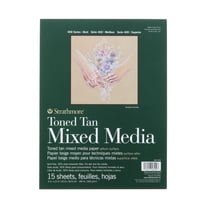 Strathmore Mixed Media Paper Pad, 400 Series, 9" X 12", 12/Pkg., Black ...