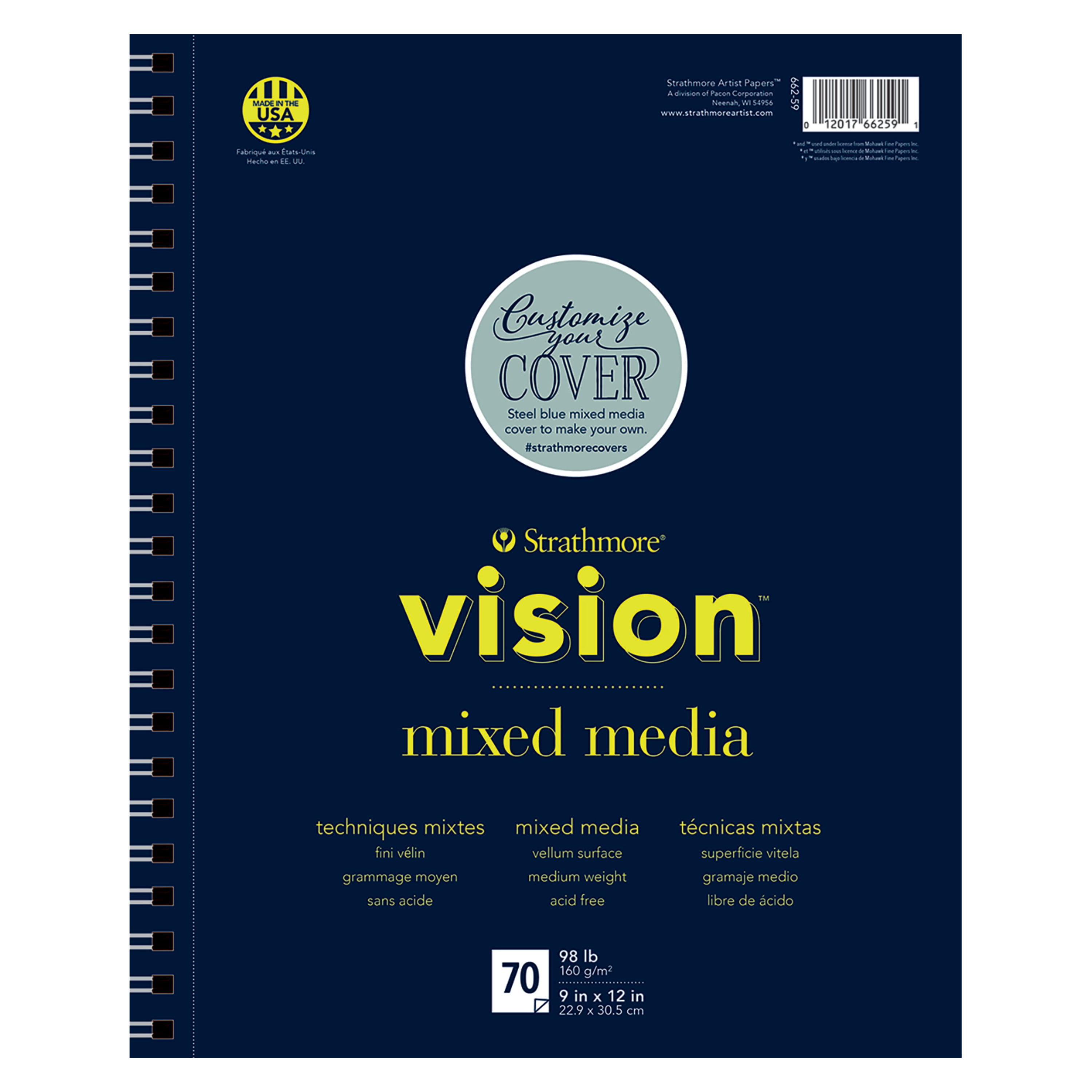 Strathmore Vision Mixed Media Paper Pad, 9" x 12", 70 Sheets - Walmart.com
