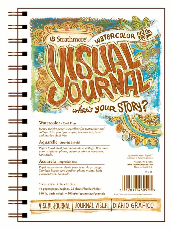 Strathmore Visual Journal, Cold-Press Watercolor, 5.5in x 8in, 140 lb ...