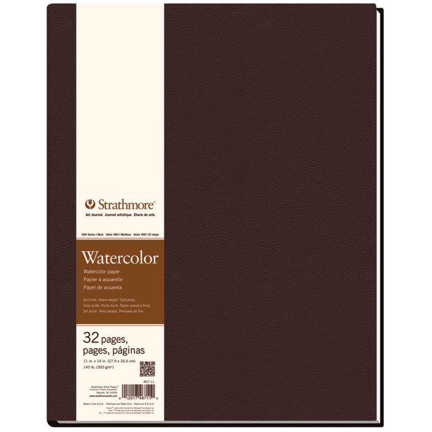 Strathmore Watercolor Hardbound Art Book, 400 Series, 11" x 14 ...