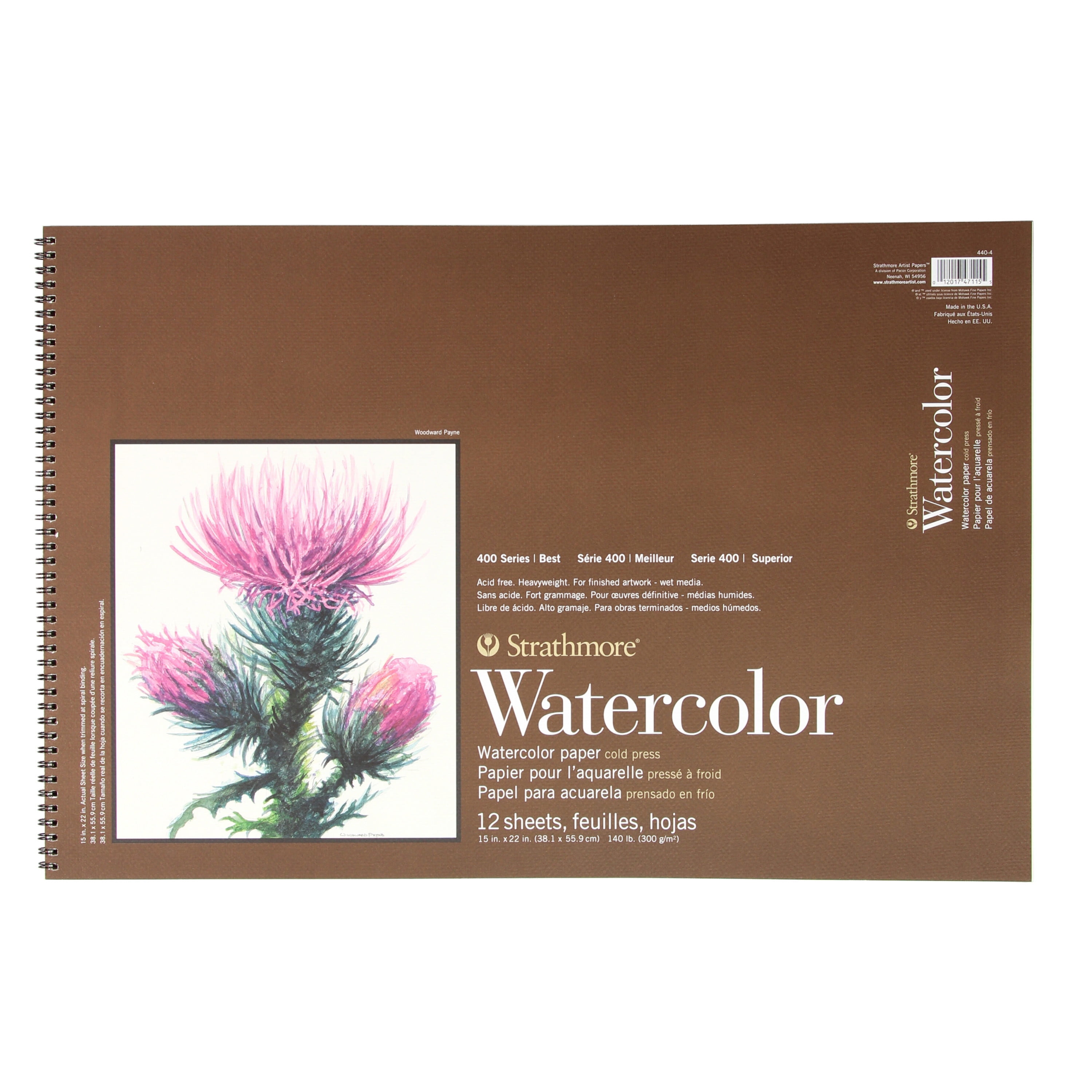 Strathmore Watercolor Paper Pad, 400 Series, 15in x 22in - Walmart.com
