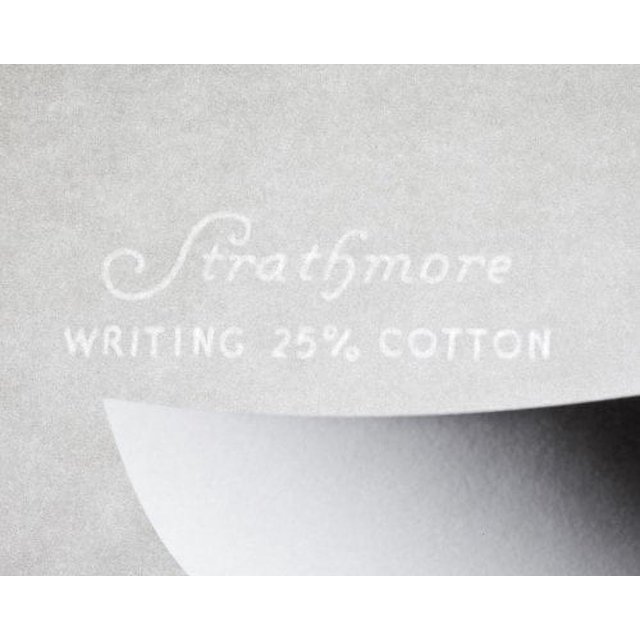 Strathmore Writing 25% Cotton Stationery Paper Wove Finish Ivory Shade ...