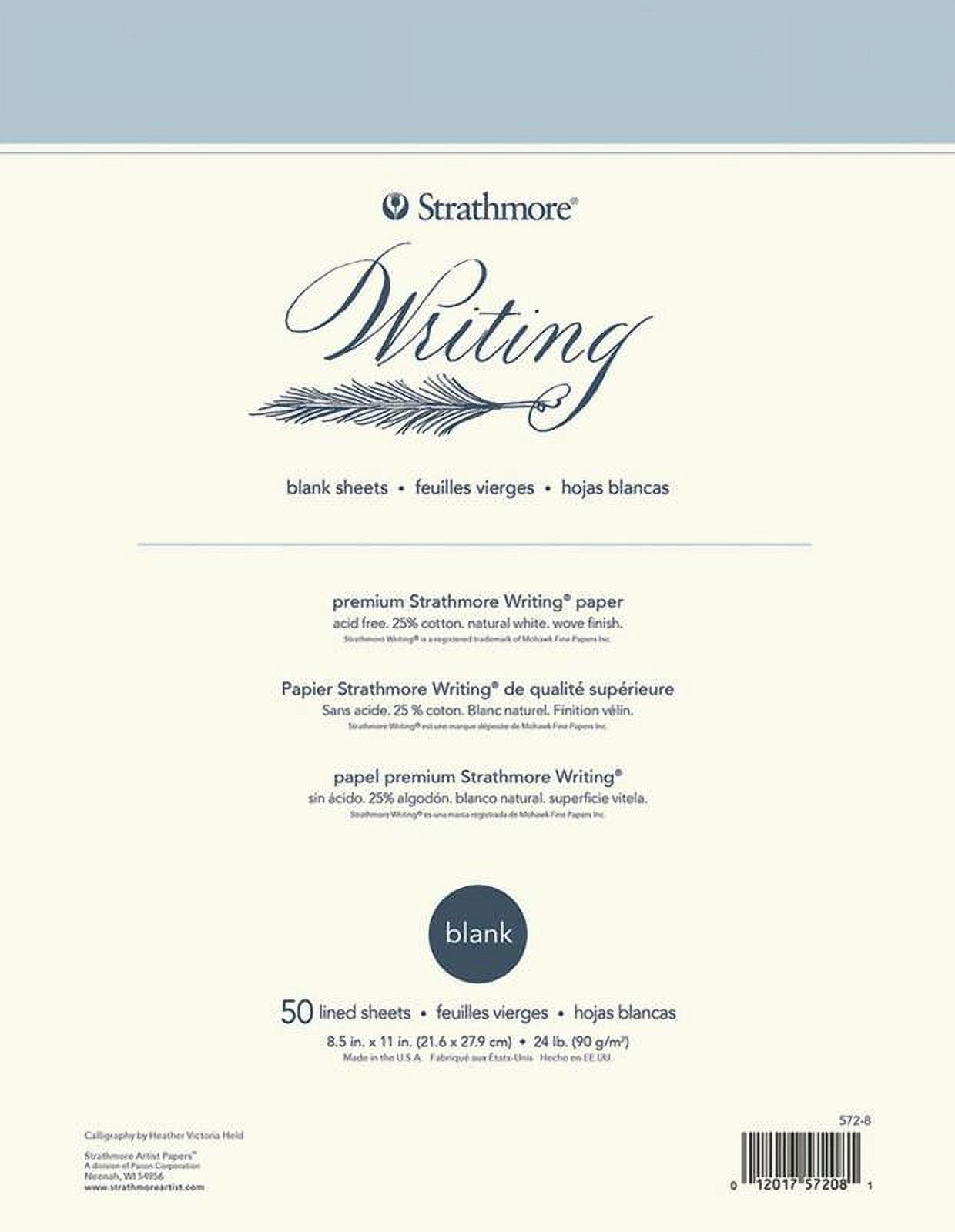 Strathmore Writing Paper, 8.5in x 11in, Blank, 50/Sht. - Walmart.com