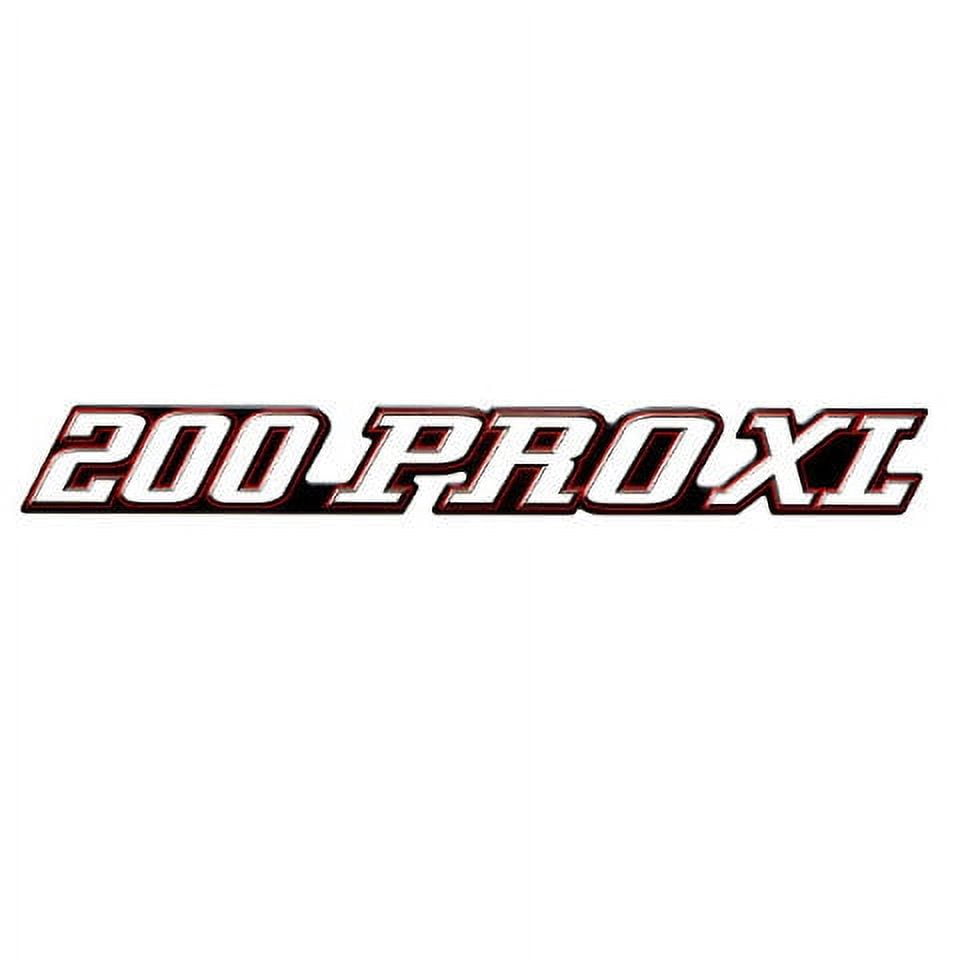 Stratos Boat Raised Decal 7D417 | 200 Pro XL Black Red 24 1/2 Inch ...