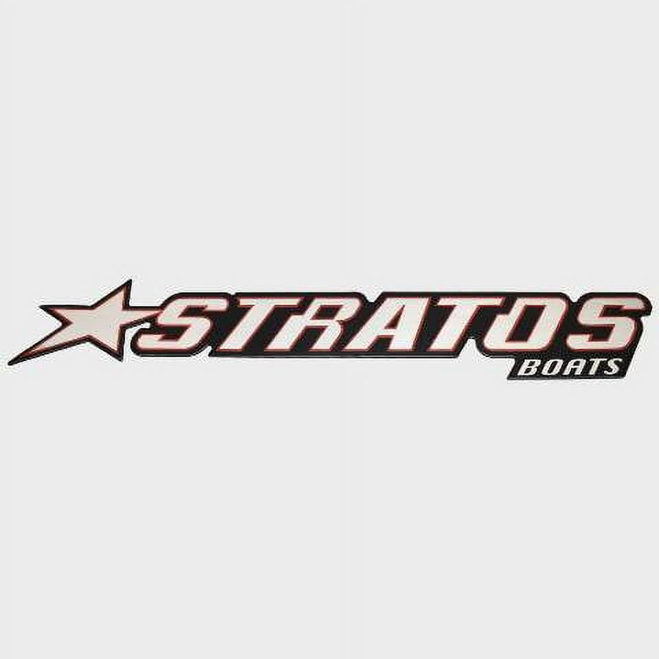 Stratos Boat Raised Logo Decal Emblem 7D099 | Mirrored Silver - Walmart.com