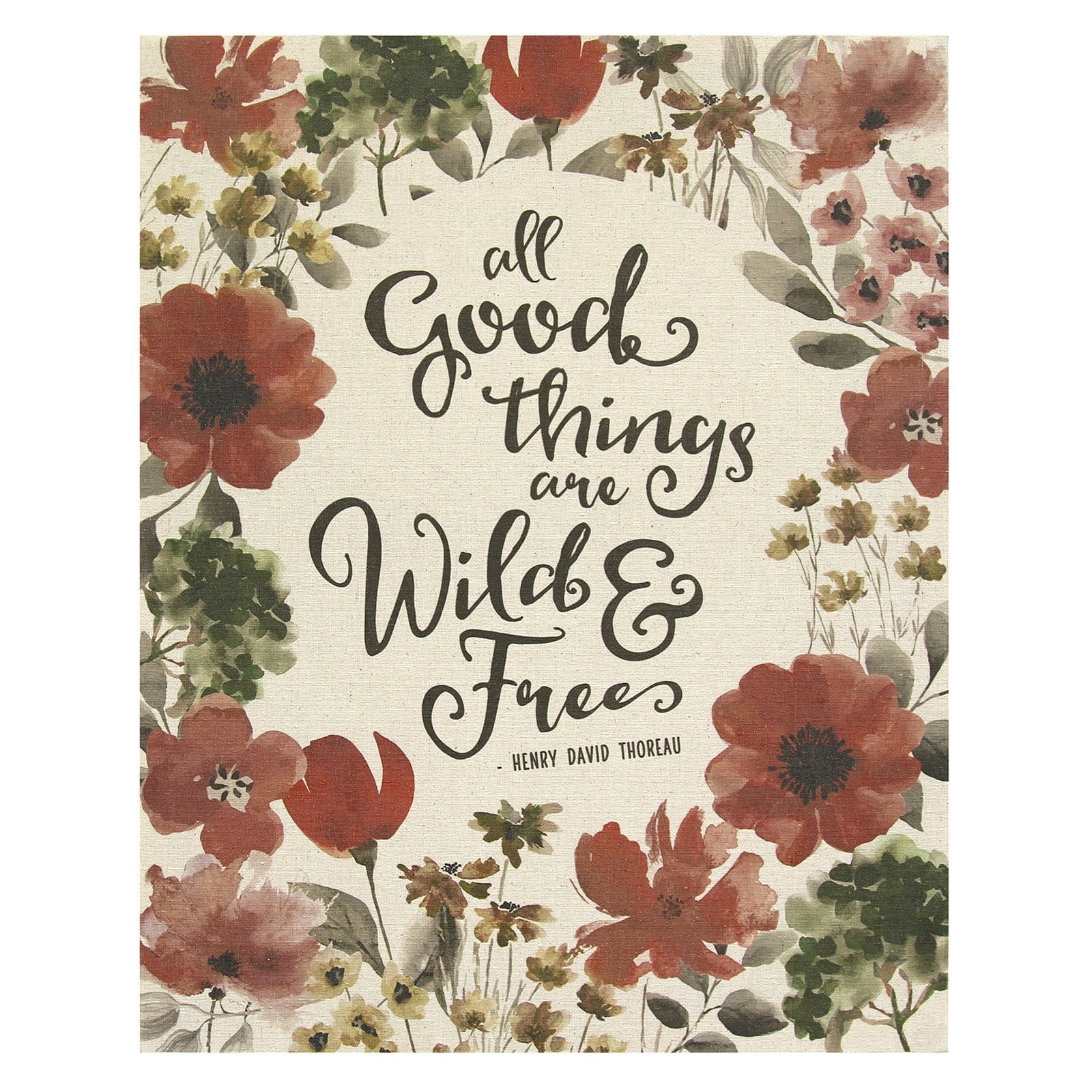 Stratton Home Decor S01440 All Good Things Are Wild and Free Wall Art ...