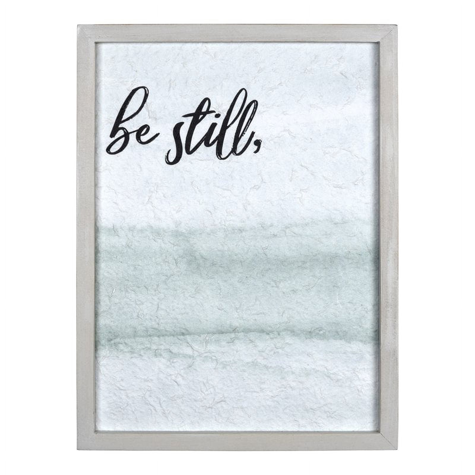 Stratton Home Decor Traditional Textured Be Still Framed Wall Art ...