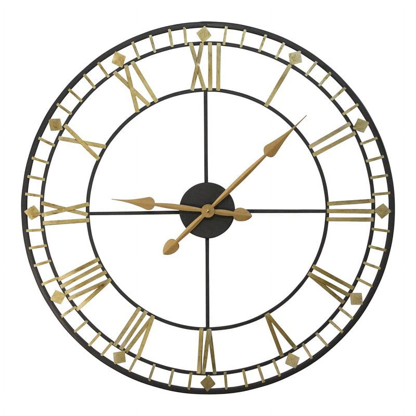 Stratton Home Decor 31.50" Oversized Industrial Austin Wall Clock in ...