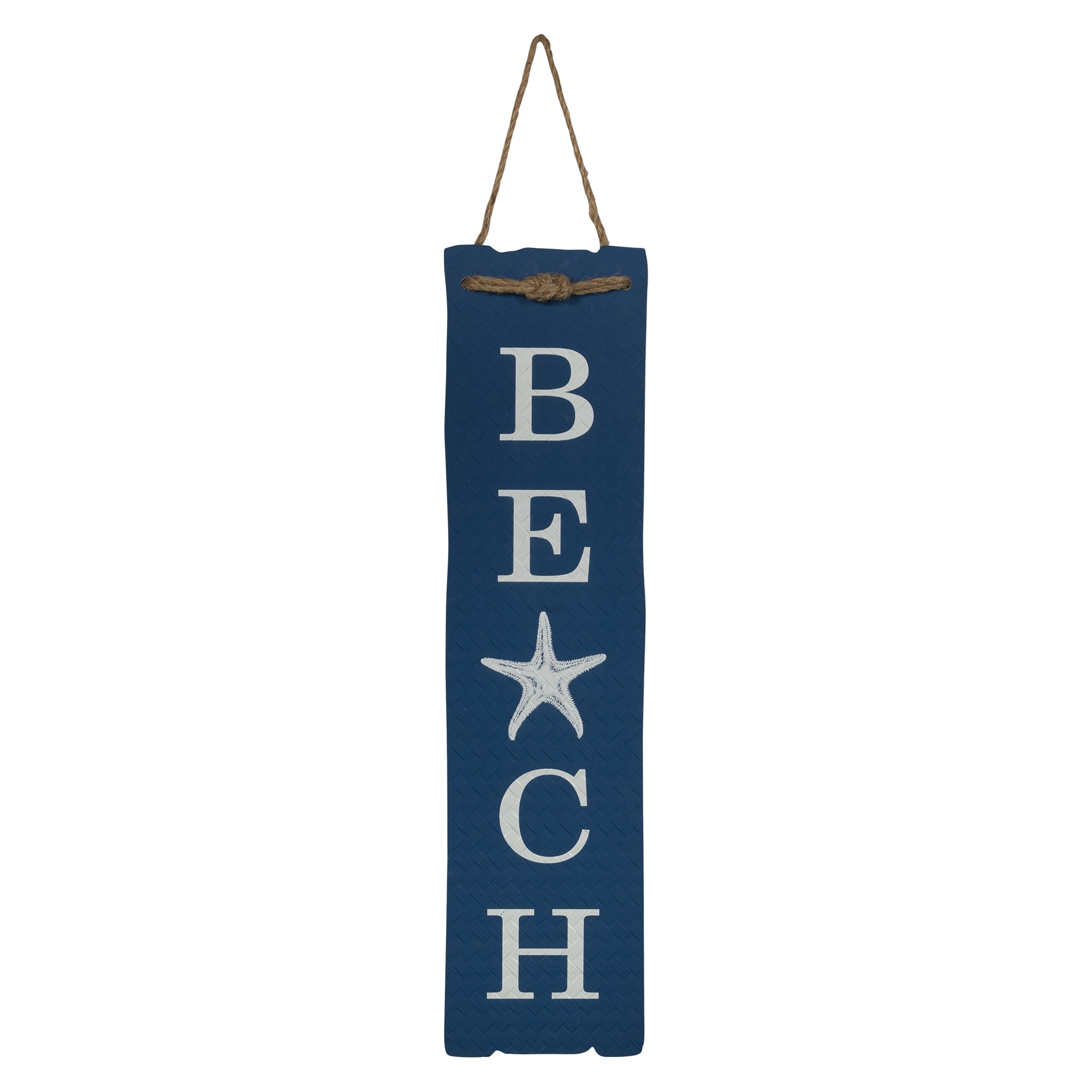 Stratton Home Decor "Beach" Wall Art in Blue and White - Walmart.com