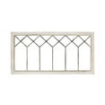 Stratton Home Decor Distressed Window Panel Wall Decor with Metal ...