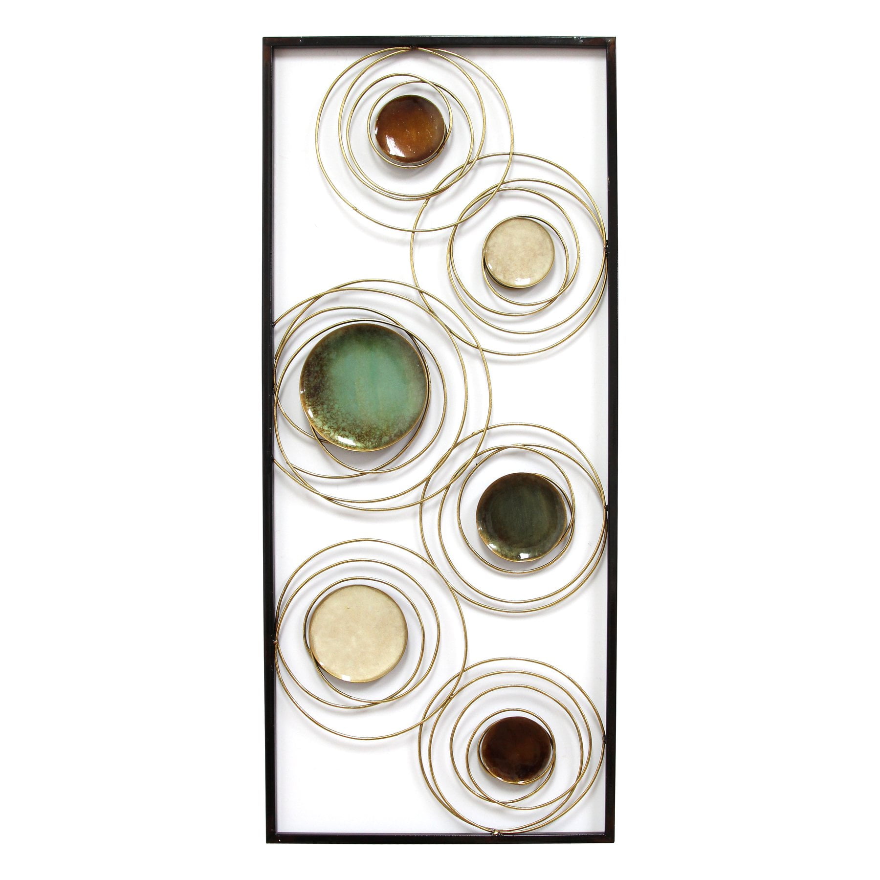 Stratton Home Decor Geometric Rings Panel Wall Decor - Walmart.com