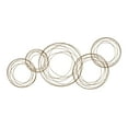 Stratton Home Decor Modern Layered Gold Rings Centerpiece Wall Decor ...