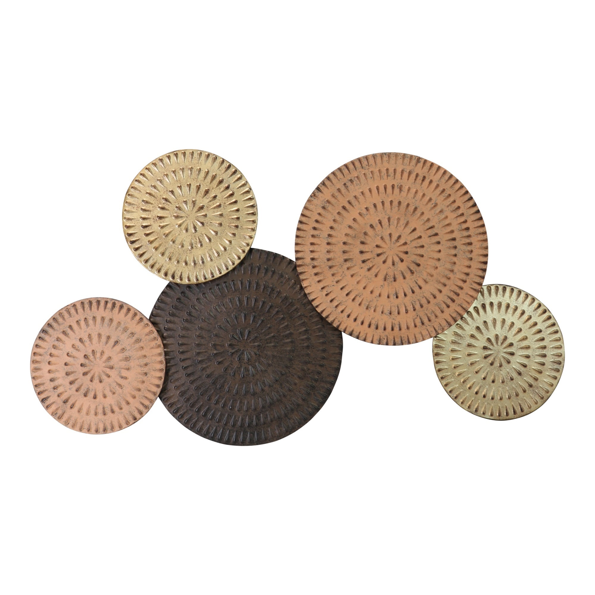 Stratton Home Decor Multi Color Disc Metal Centerpiece Wall Decor ...