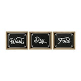 Stratton Home Decor Set of 3 Wash Dry Fold Wall Decor - Walmart.com