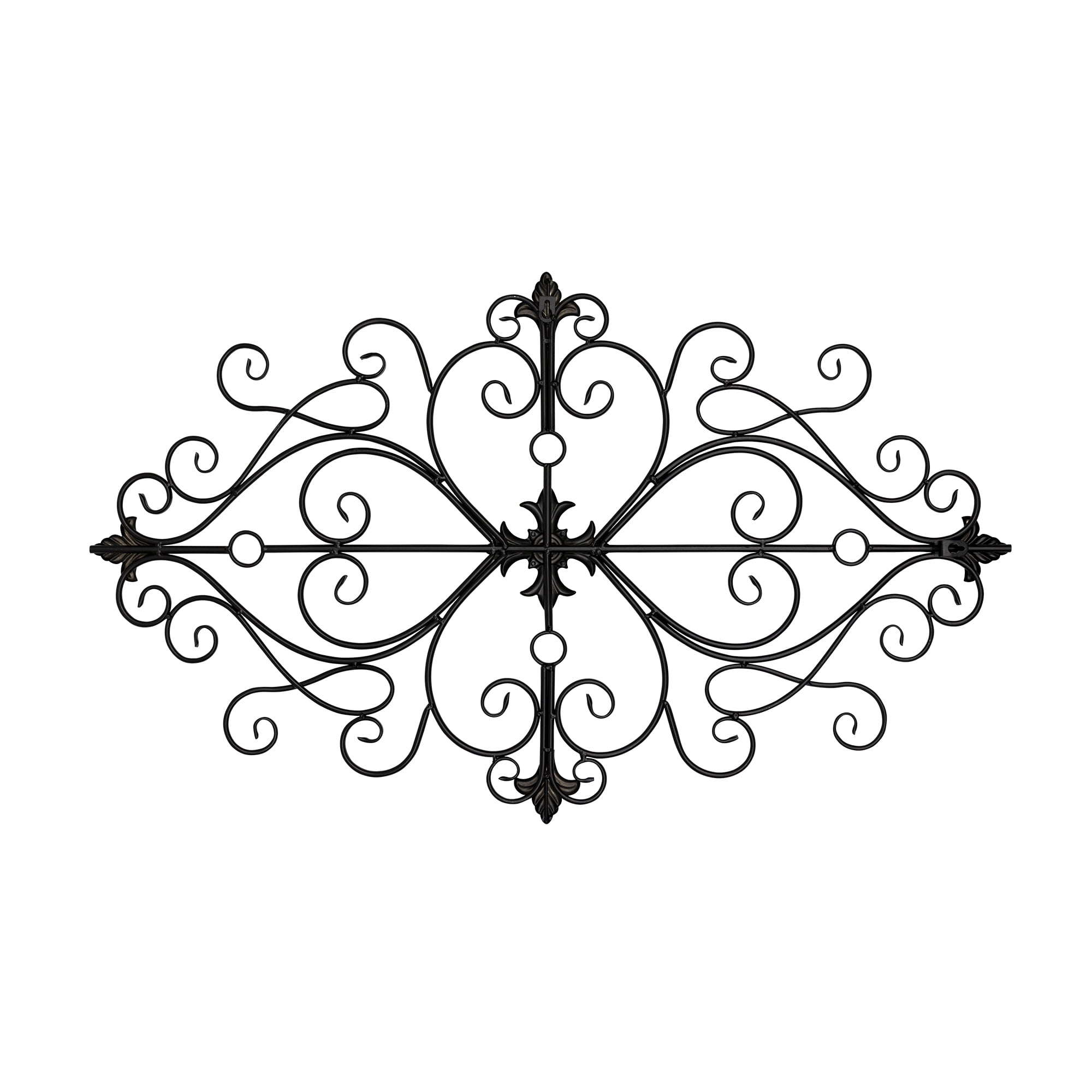 Stratton Home Decor Traditional Scroll Wall Decor in Black - Walmart.com