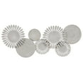 Stratton Home Decor White Burst and Textured Plates Wall Decor ...