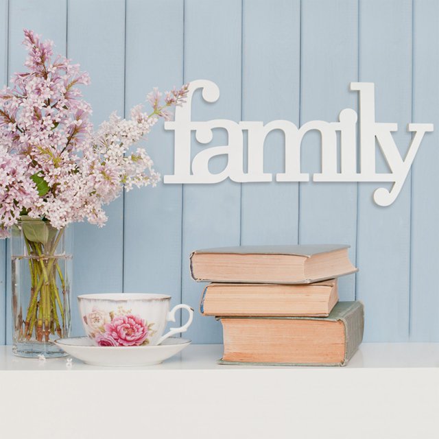 Stratton Home Family Wood Typography Wall Art - Walmart.com
