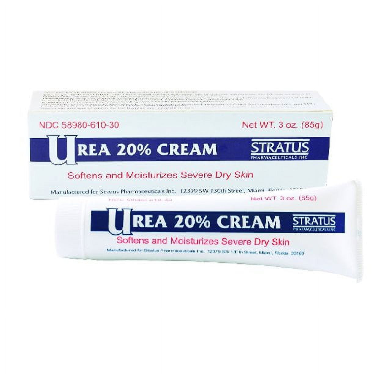 Urea 20% Cream, Softens and Moisturize Severe Dry Skin 3 oz. by Stratus ...