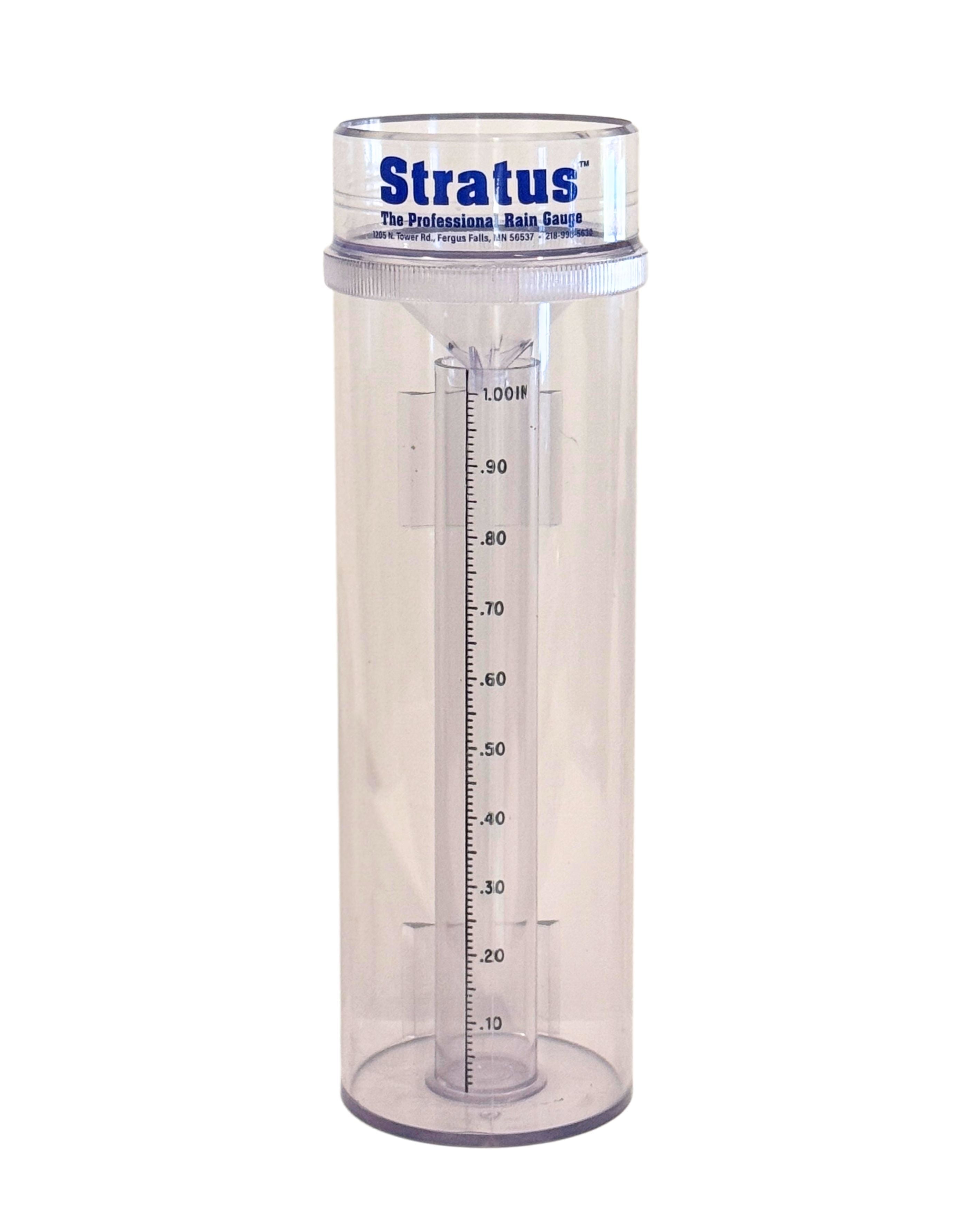 Stratus Precision Rain Gauge, Made In USA, 1/100th Inch Accuracy, 11 ...